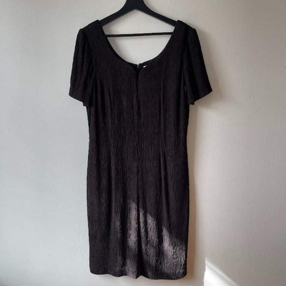 Vintage | Dresses | Vintage 9s Jim Tremblay Black Ribbed Sweetheart ...